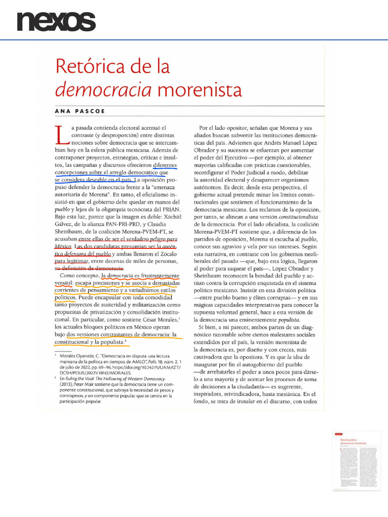 Retórica de la Democracia en México | PDF | Democracia | Ideologías ...