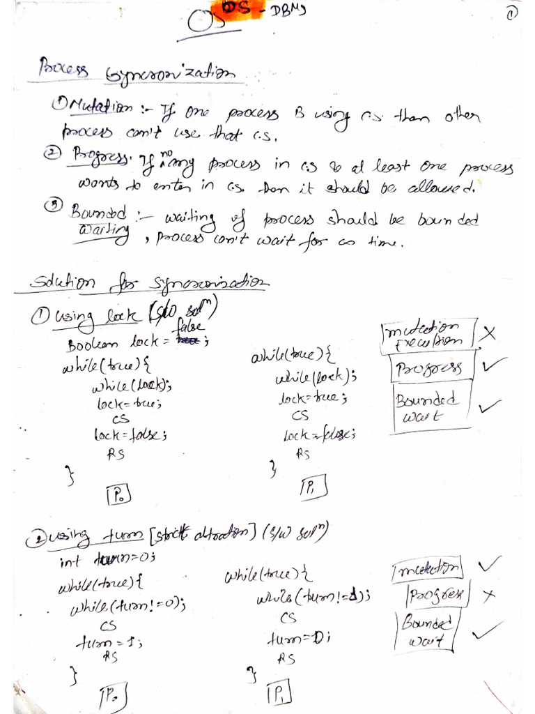 Short Notes For Operating System | PDF