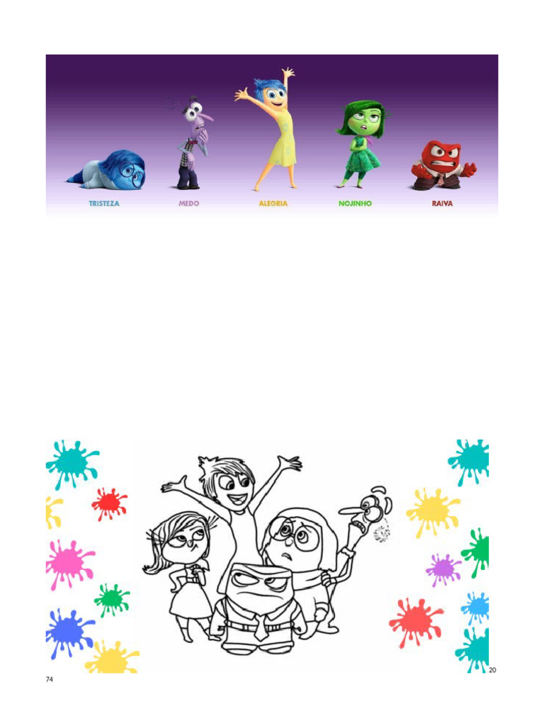 Divertidamente 1 _ Colorir | PDF