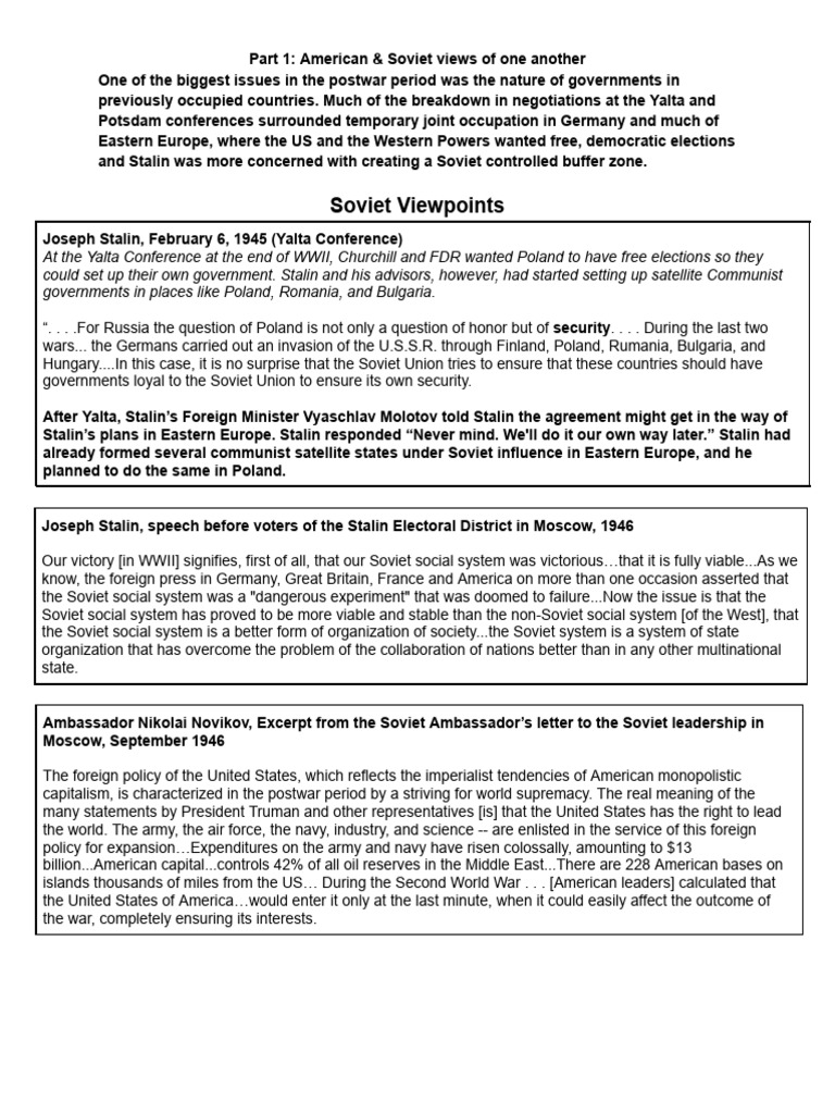 Stalin's Free Elections Pledge in Poland | PDF | Joseph Stalin ...