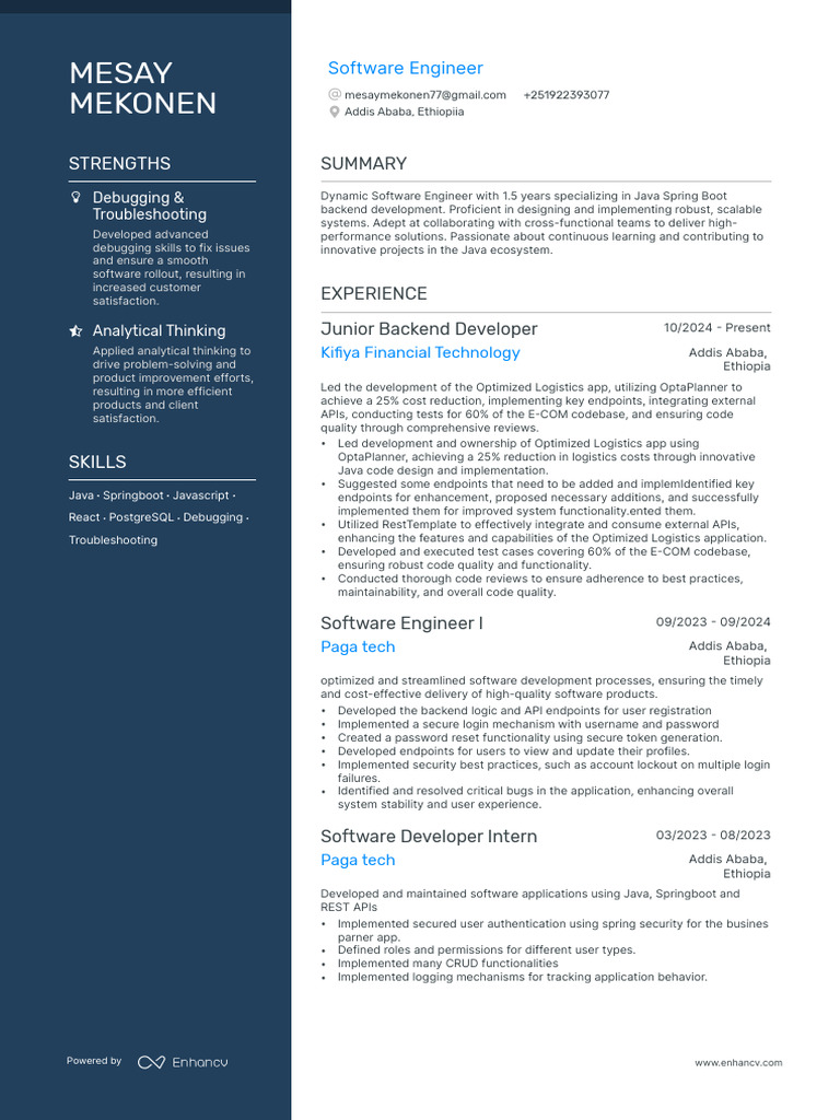 myCV | PDF | User (Computing) | Software Quality