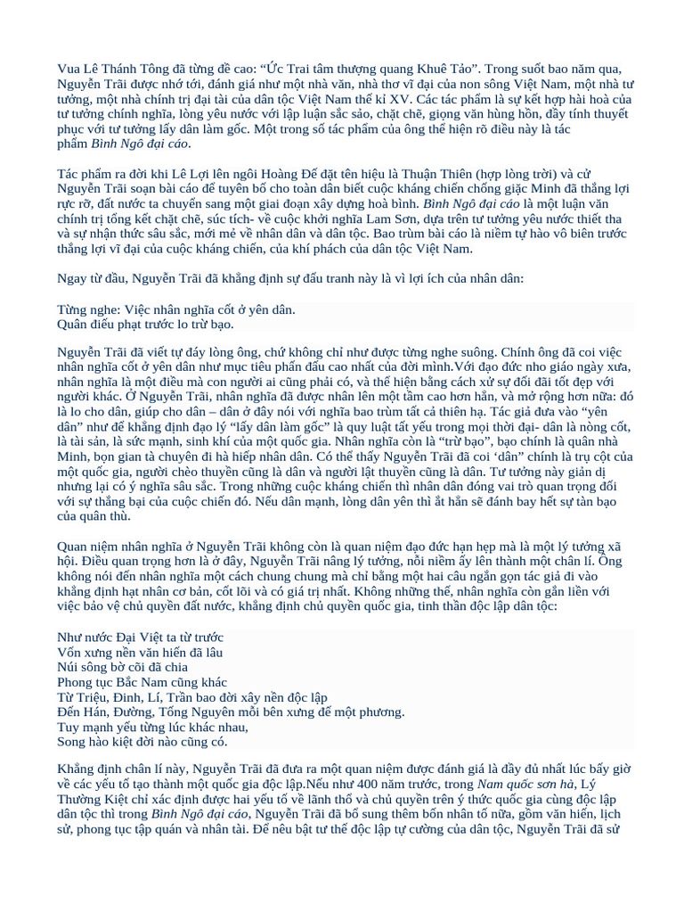 Nguyễn Trãi | PDF