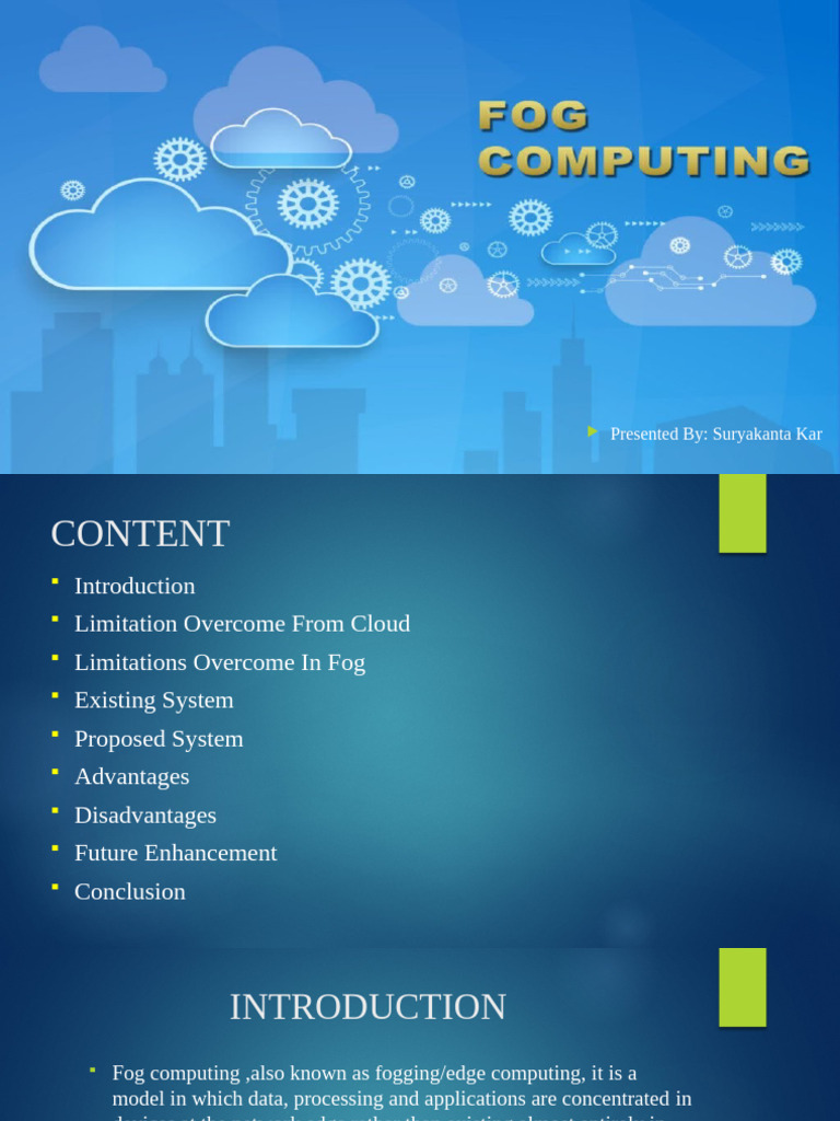 Fog Computing: Advantages and Challenges | PDF | Computer Network | Cloud Computing