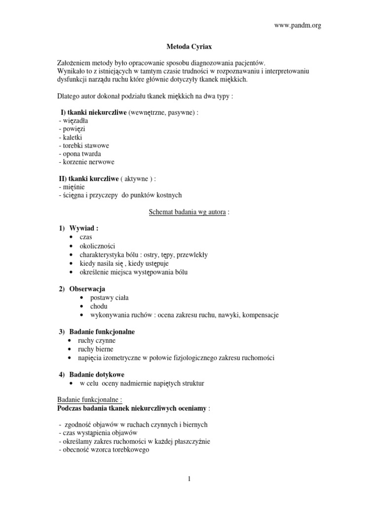 Metoda Cyriax | PDF