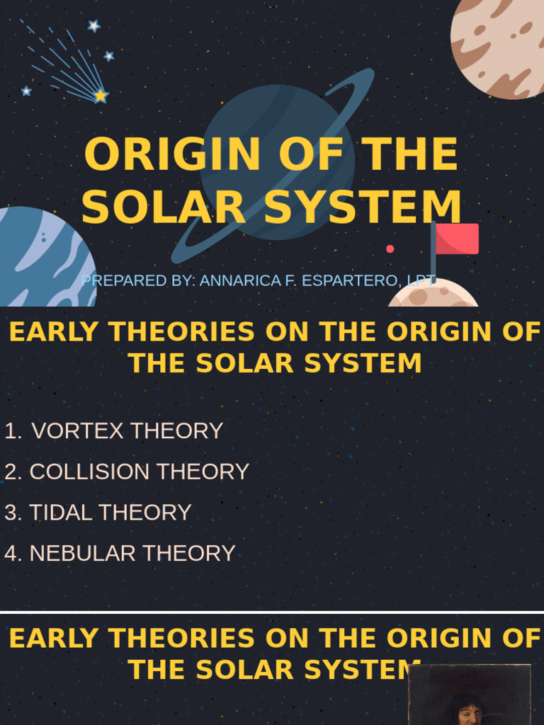 Theories on Solar System Origin | PDF
