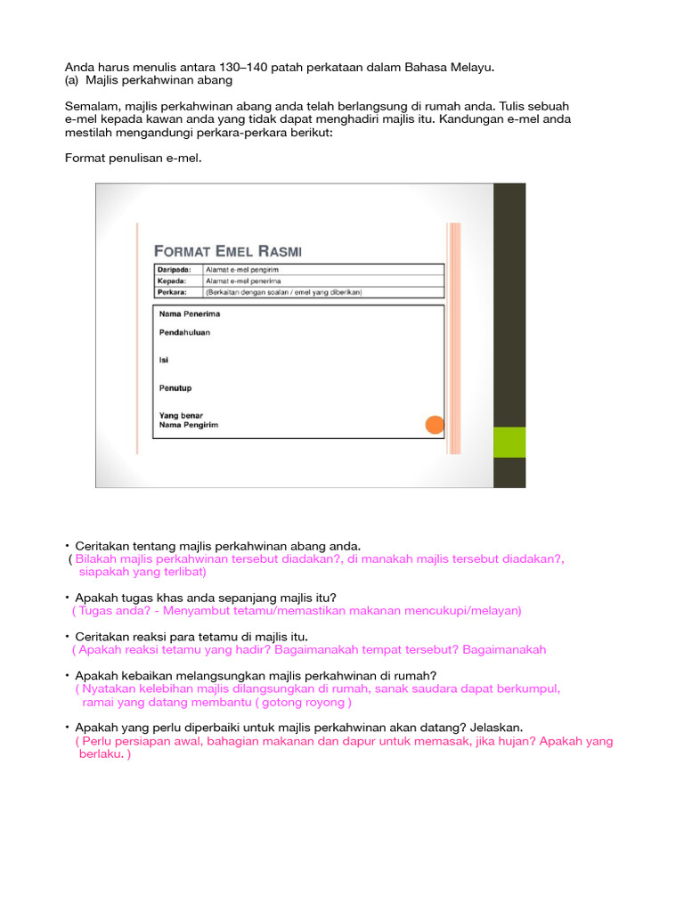Drilling 4 - Karangan Jenis E-Mel JR1 | PDF