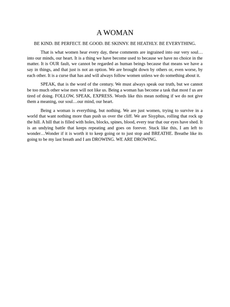 A Woman | PDF