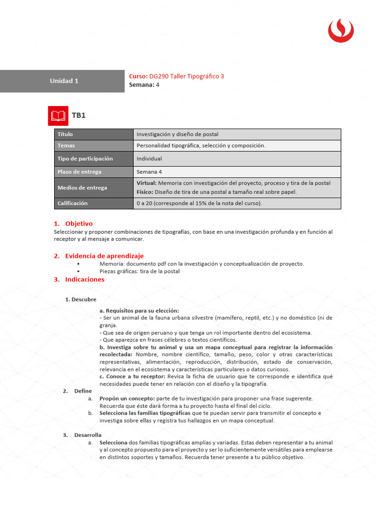 01 Fi-Ru TB1 Tipo 3 2024-2 | PDF | Diseño | Memoria