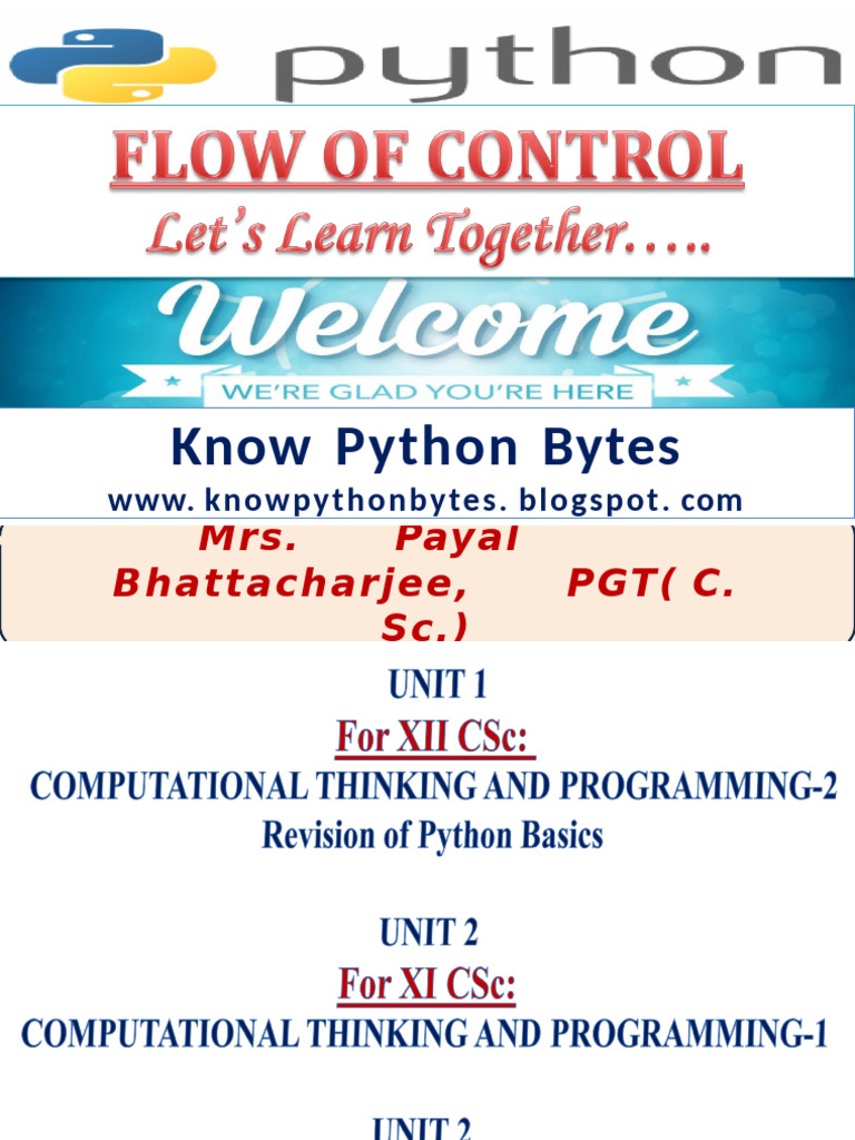 Iii Flow Of Control Sequenceconditional Iterative Statements 9734