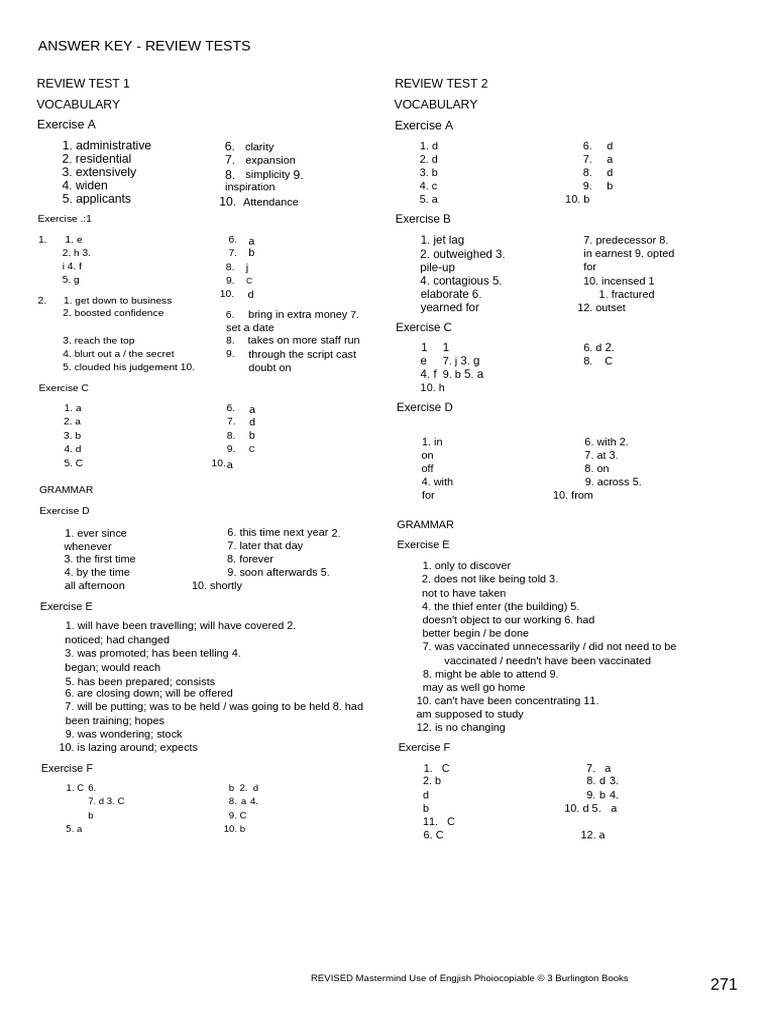 Mastermind-review-test-Key Conv | PDF