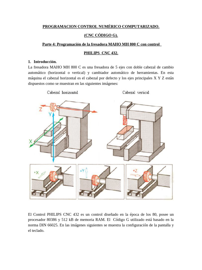 Programación Control Númerico - Parte 4 | PDF | Control numerico ...