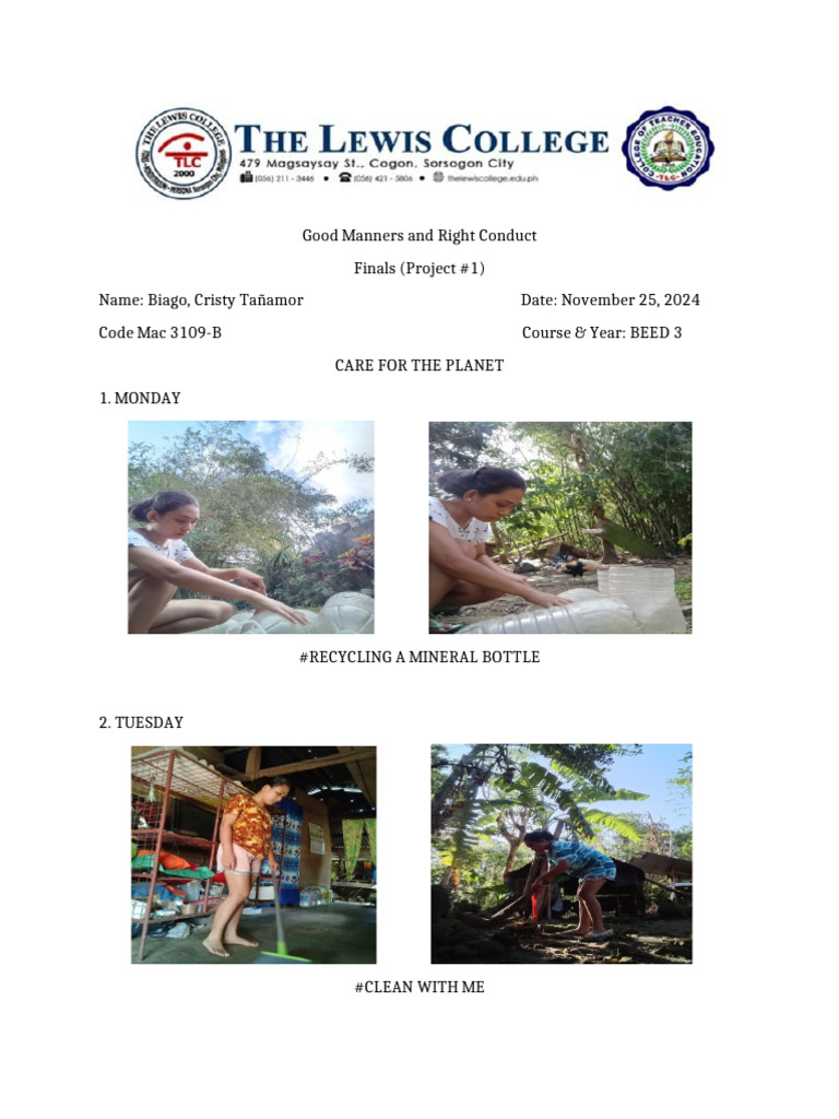 Good Manners and Right Conduct | PDF