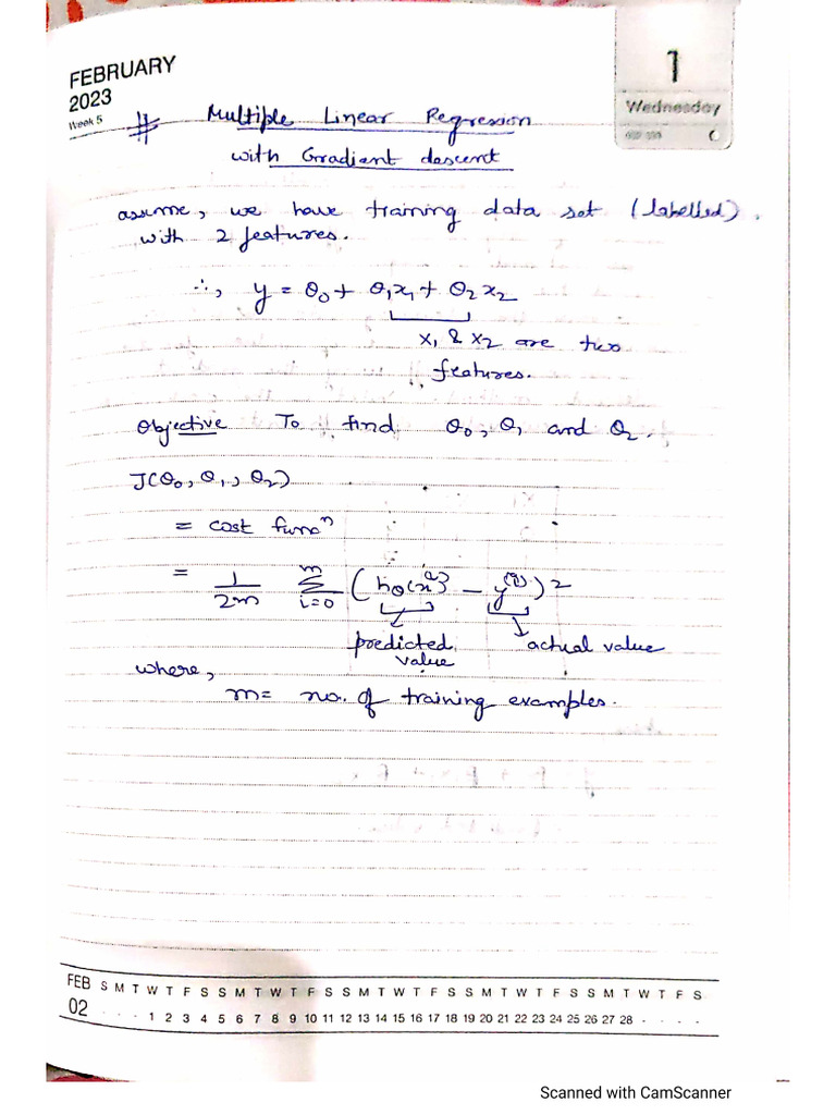 Multiple LR With Gradient Descent | PDF