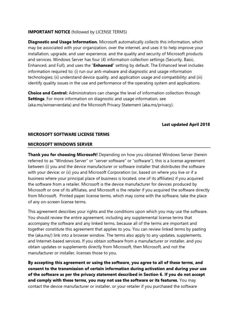 Windows Server 2019 Universal EULA Retail OEM English | PDF | Computer ...