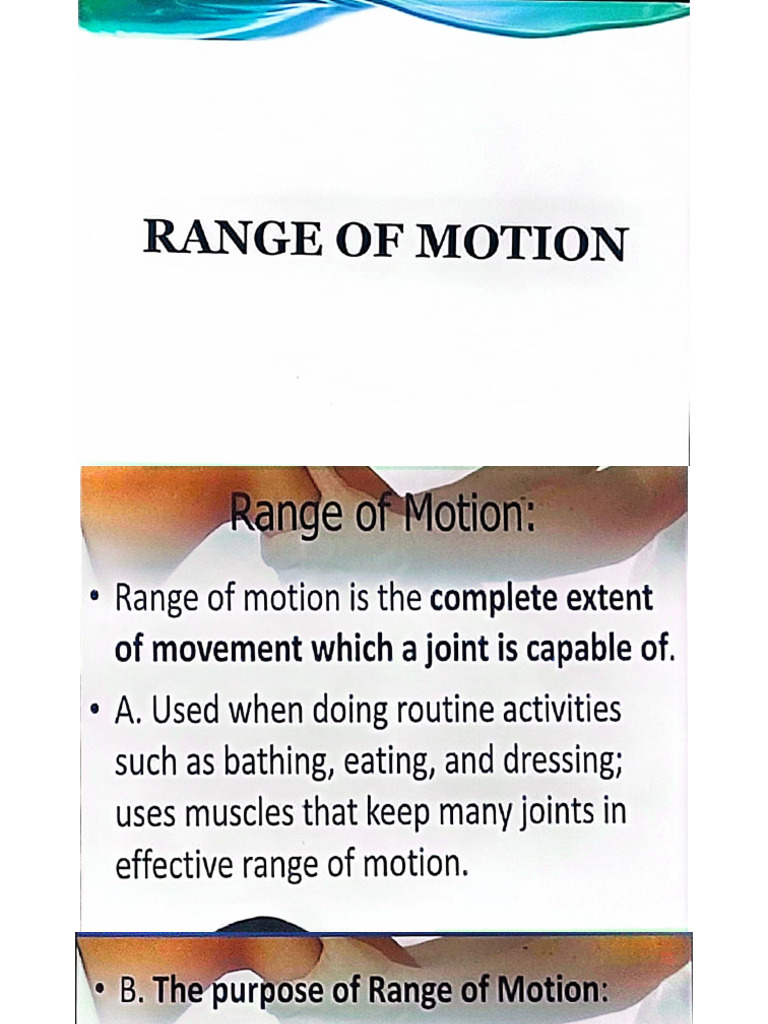 ?range of Motion ? | PDF