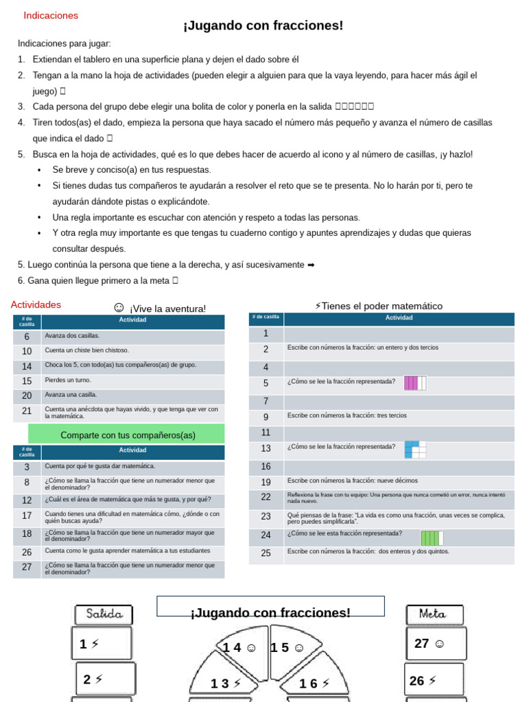 V1 Juego de Mesa Matematica | PDF