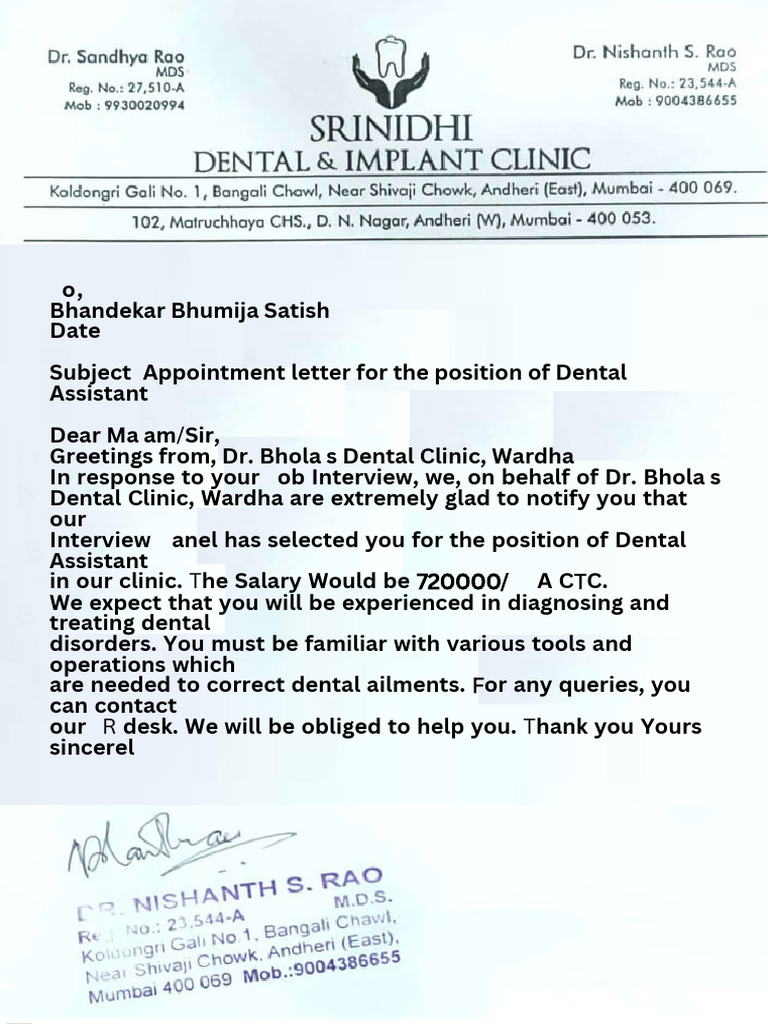 Bhandekar Bhumija Satish | PDF