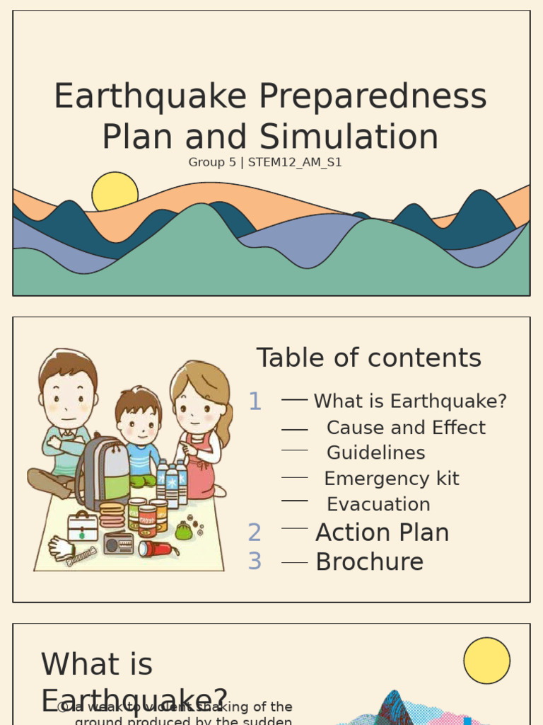 Group5 DRRR Earthquake-Presentation | PDF | Earthquakes | Emergency Management