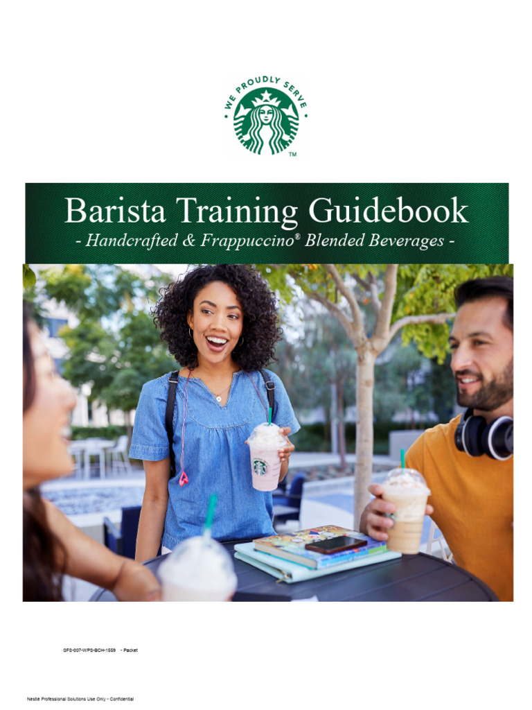 WPS Barista Training Guidebook Handcrafted Frappuccino | PDF | Coffee ...