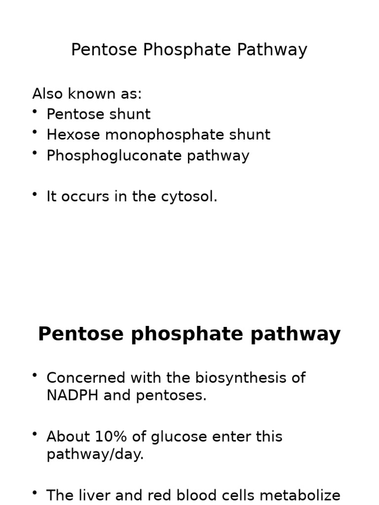 Pentose Phosphate Pathway | PDF | Glutathione | Nicotinamide Adenine ...
