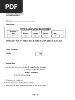 P6 Mathematics National Exam Practice | PDF | Area