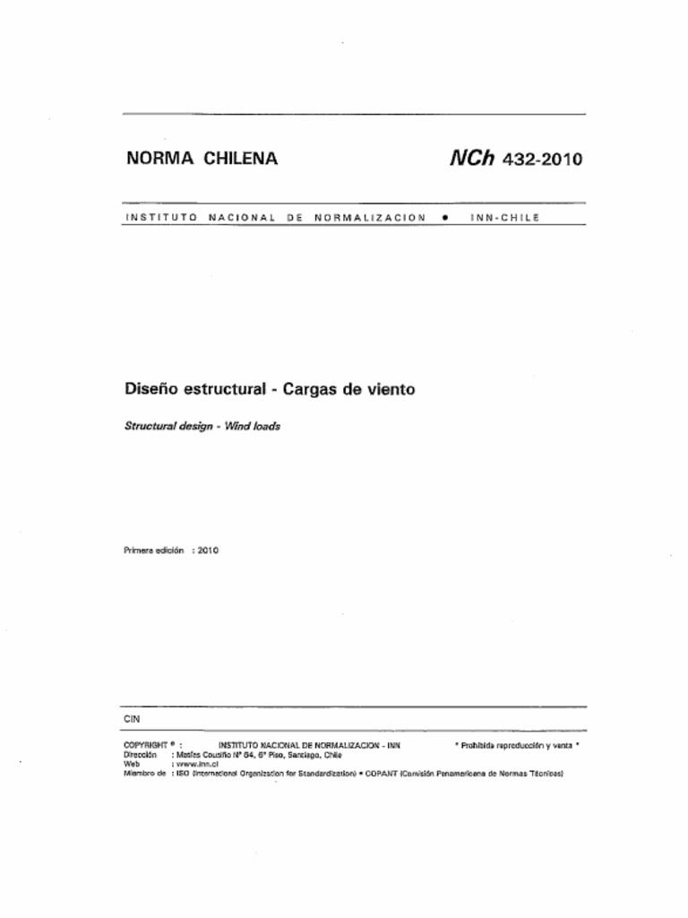 Diseño Estructural_Cargas de Viento_nch-432-2010 | PDF