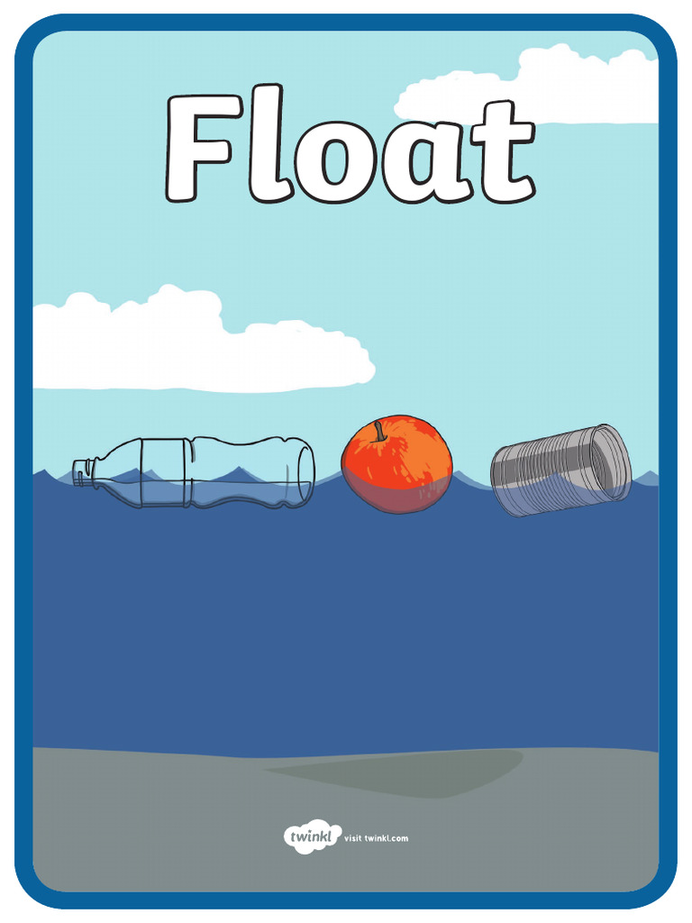 Float and Sink Flashcard | PDF