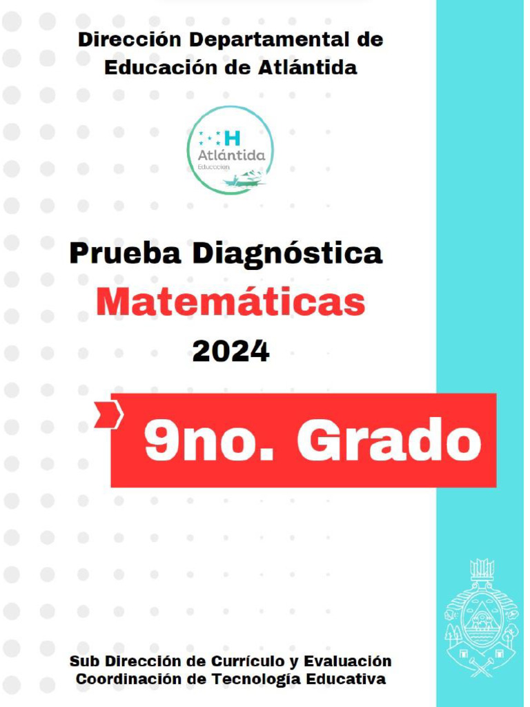 Prueba Diagnóstica de Matemáticas | PDF