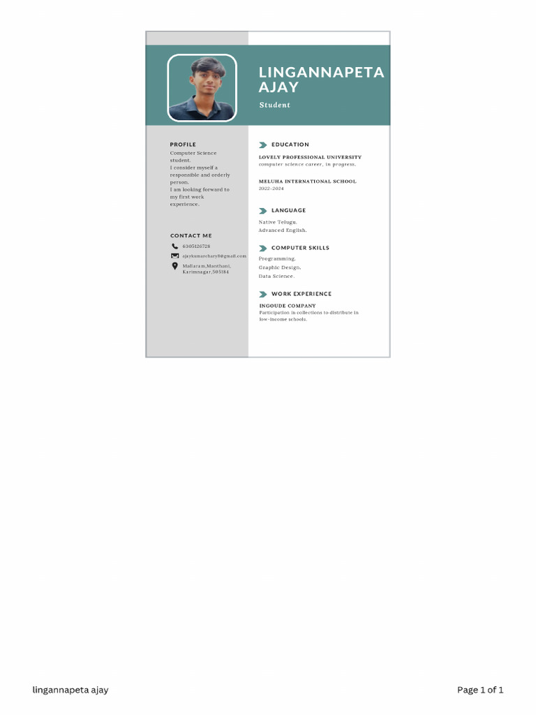 Lingannapeta Ajay | PDF