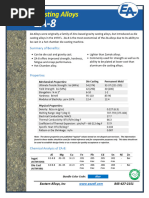 Zamak 5 Data Sheet | PDF | Strength Of Materials | Alloy