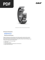 SKF 6002 Deep Groove Ball Bearing Specs | PDF | Bearing (Mechanical ...