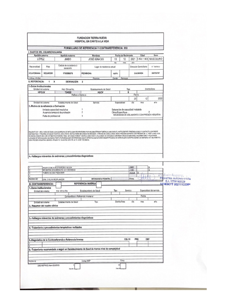 Formulario 053 | PDF