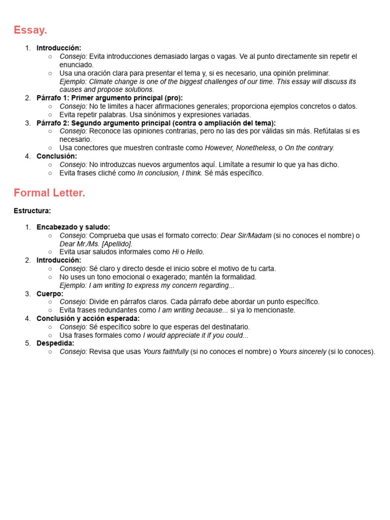 Writing Structures (c1) | PDF
