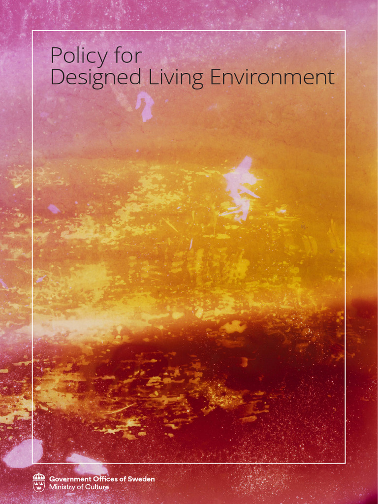 Policy For Designed Living Environment 2 | PDF | Sustainability | Transport