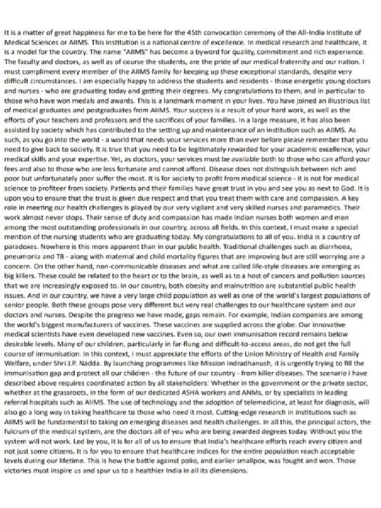 Aiims Dictation 1 | PDF