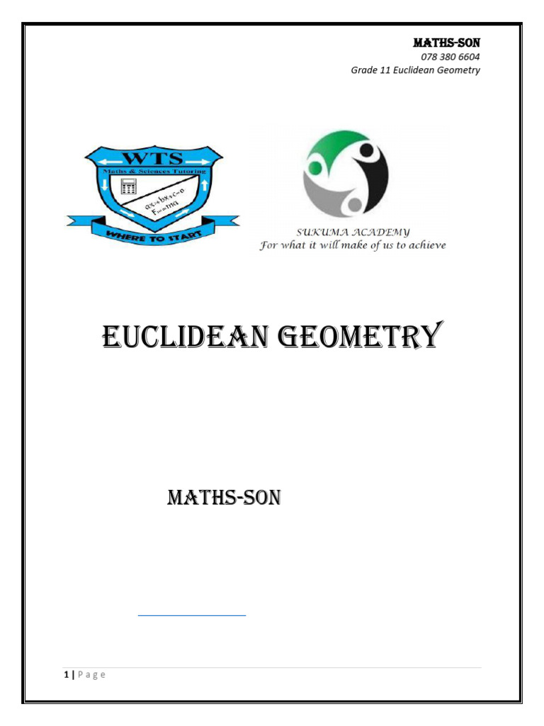 Grade 11 Euclidean Geometry 083708 | PDF