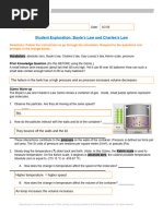 PhET Gas Laws Intro | PDF | Gases | Temperature