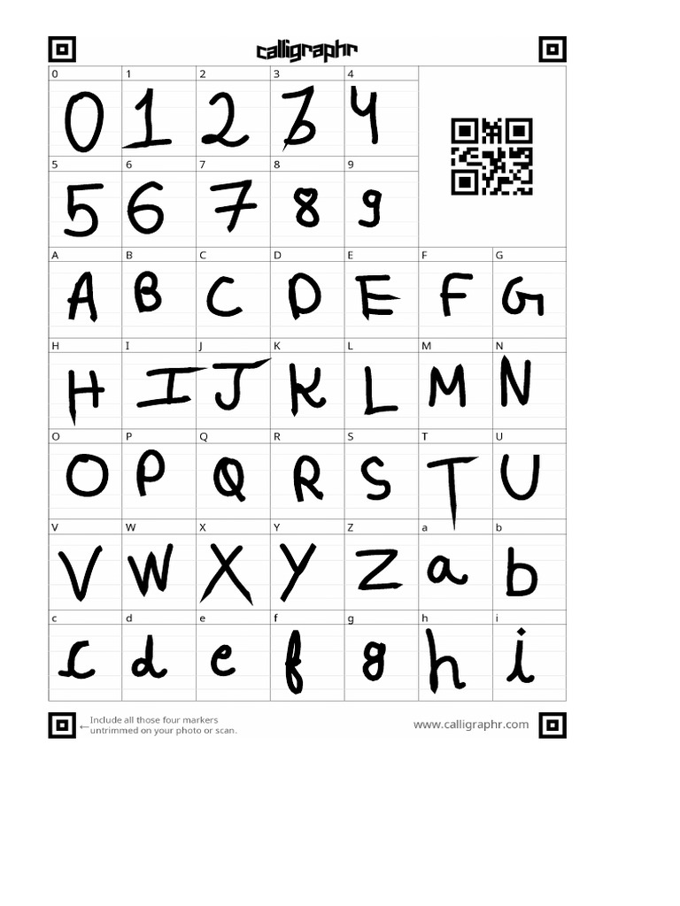 Calligraphr Template | PDF