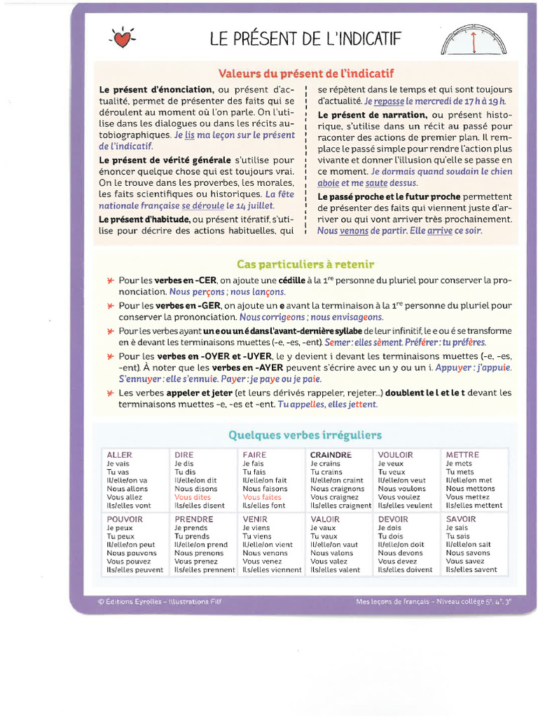 C1_1 - Indicatif Présent | PDF
