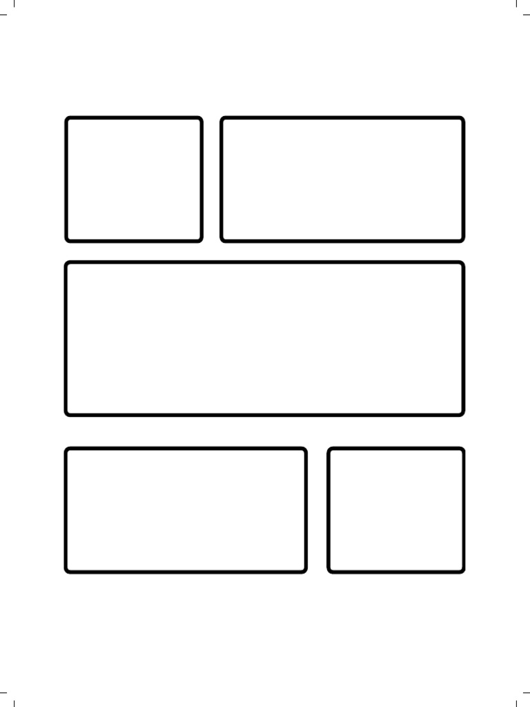 Create A Comic Strip Worksheet in Monochrome Simple Style | PDF