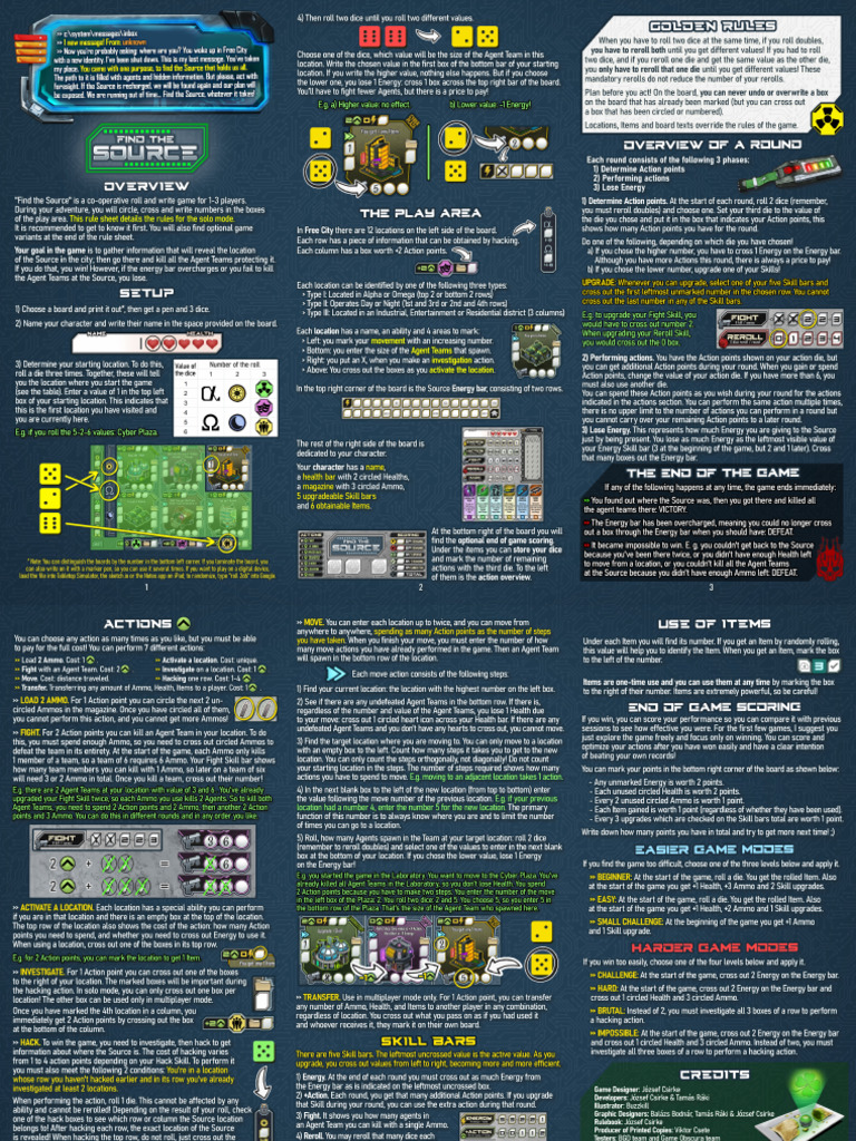 # FIND THE SOURCE [KS] English_Rulebook_Colored | PDF