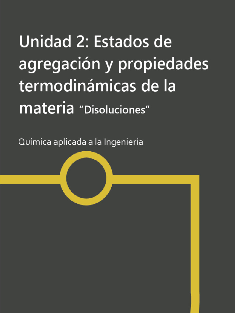 Unidad 2 Disoluciones | PDF | Concentración | Mezcla