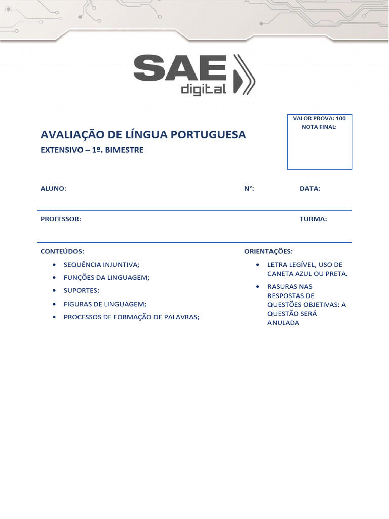 1bi em 3ano Portugues Aluno | PDF | Arte de rua | Amor