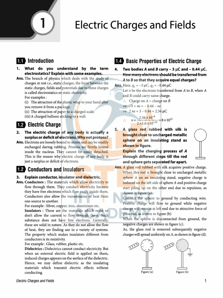 Electric Charges and Fields | PDF