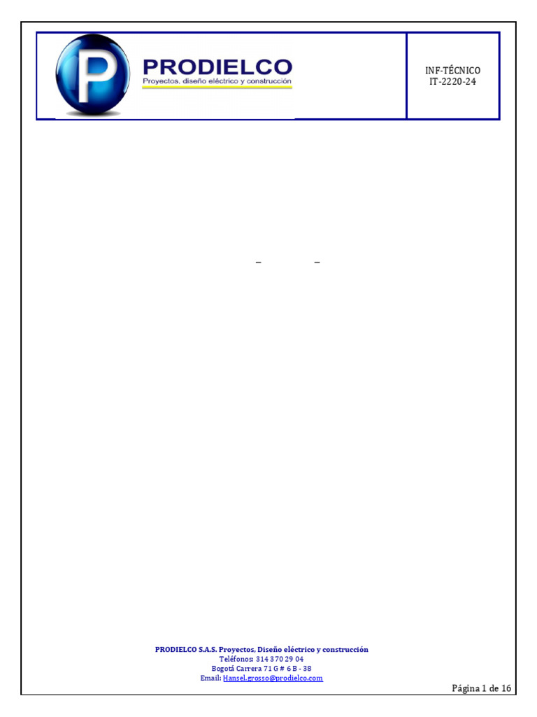 Inf-Tecnico-It-2220-24 Pruebas Eléctricas y Mantenimiento A Transformador en H Marca Siemens 112 ...