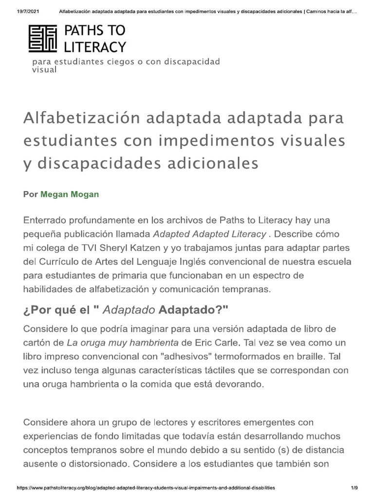 Alfabetizacion Adaptada | PDF