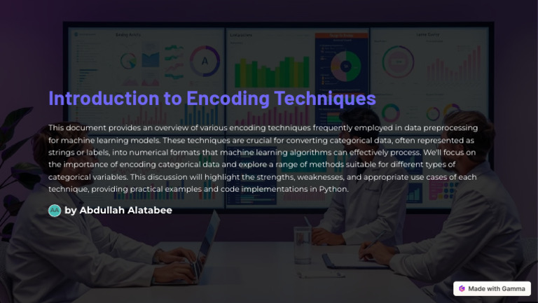 Introduction To Encoding Techniques | PDF