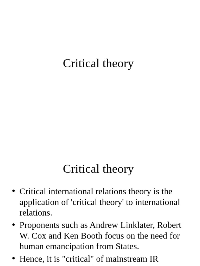 Critical Theory | PDF