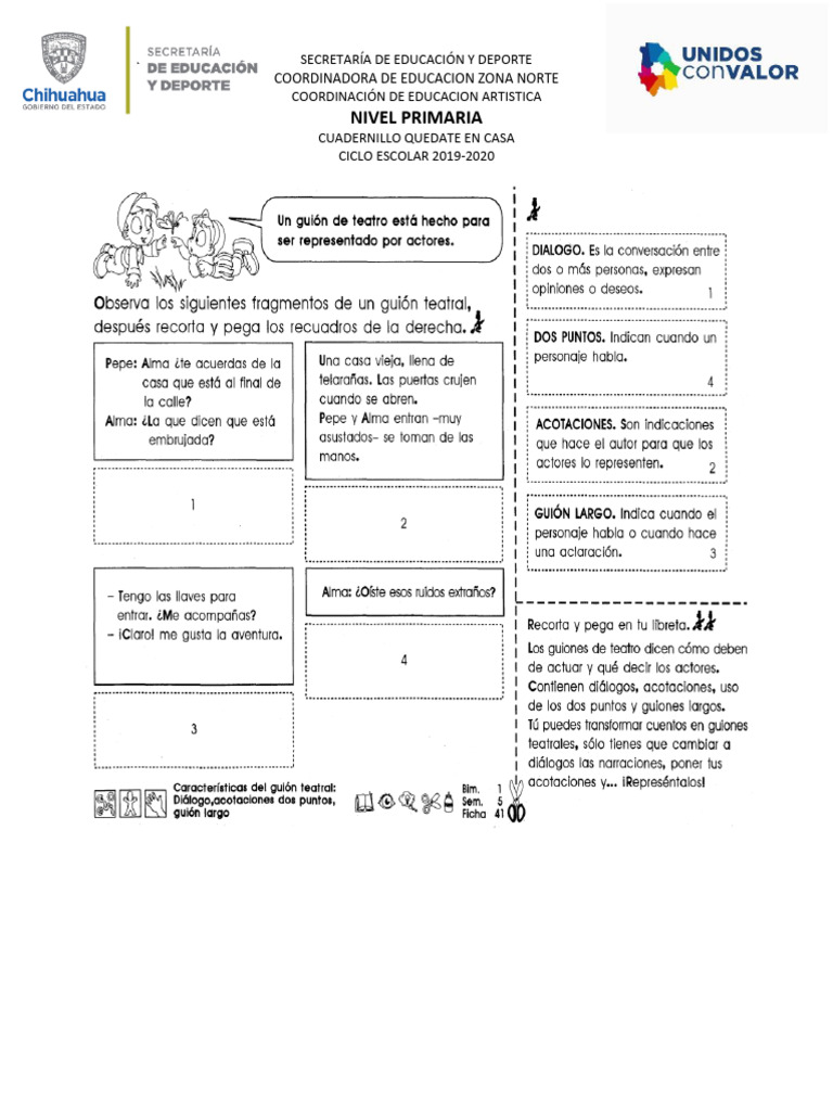 CUADERNILLO DE TEATRO 5to Y 6to Angela Karla Moreno-4 | PDF