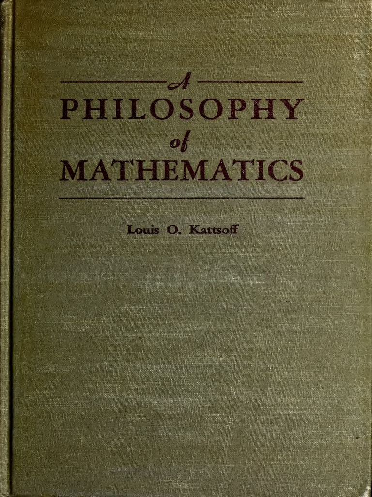 Philosophy of Math 00 Katt | PDF | Mathematics | Science